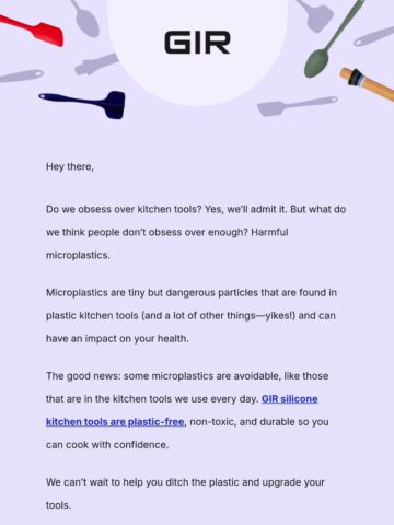 Email Inspiration from GIR by Pattern Brands - Email Love