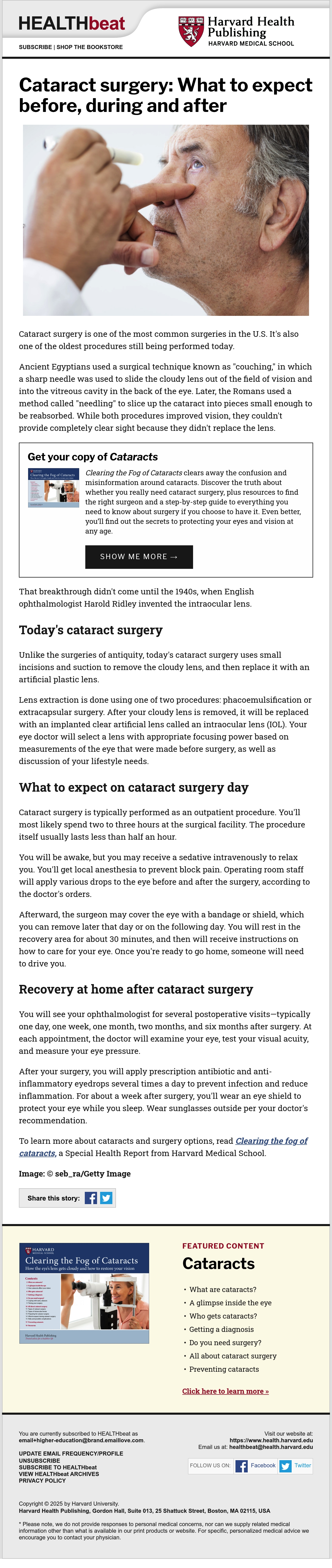 Email Inspiration from Harvard Medical School - Email Love