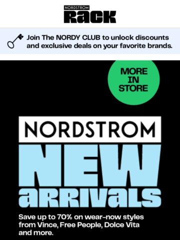 Email Inspiration from NORDSTROM RACK - Email Love
