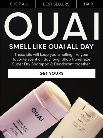 Email Inspiration from OUAI - Email Love
