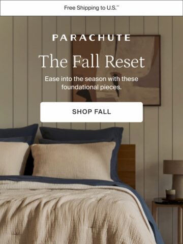 Email Inspiration from Parachute - Email Love