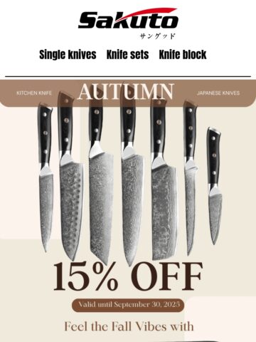 Email Inspiration from Sakuto Knives - Email Love
