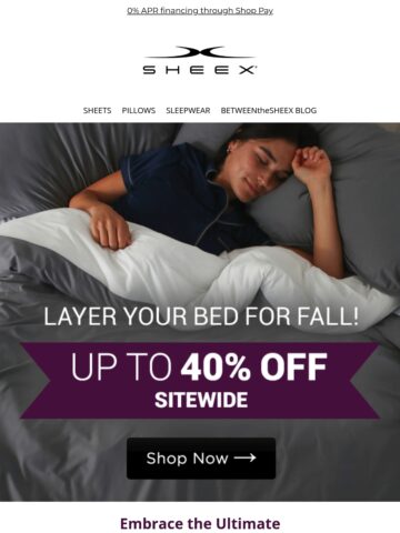 Email Inspiration from SHEEX - Email Love