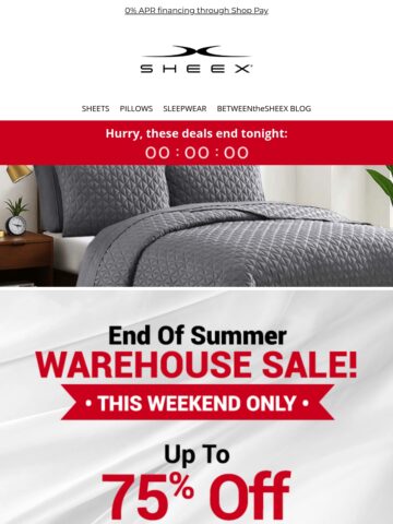 Email Inspiration from SHEEX - Email Love
