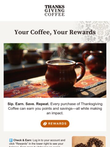 Email Inspiration from Thanksgiving Coffee - Email Love
