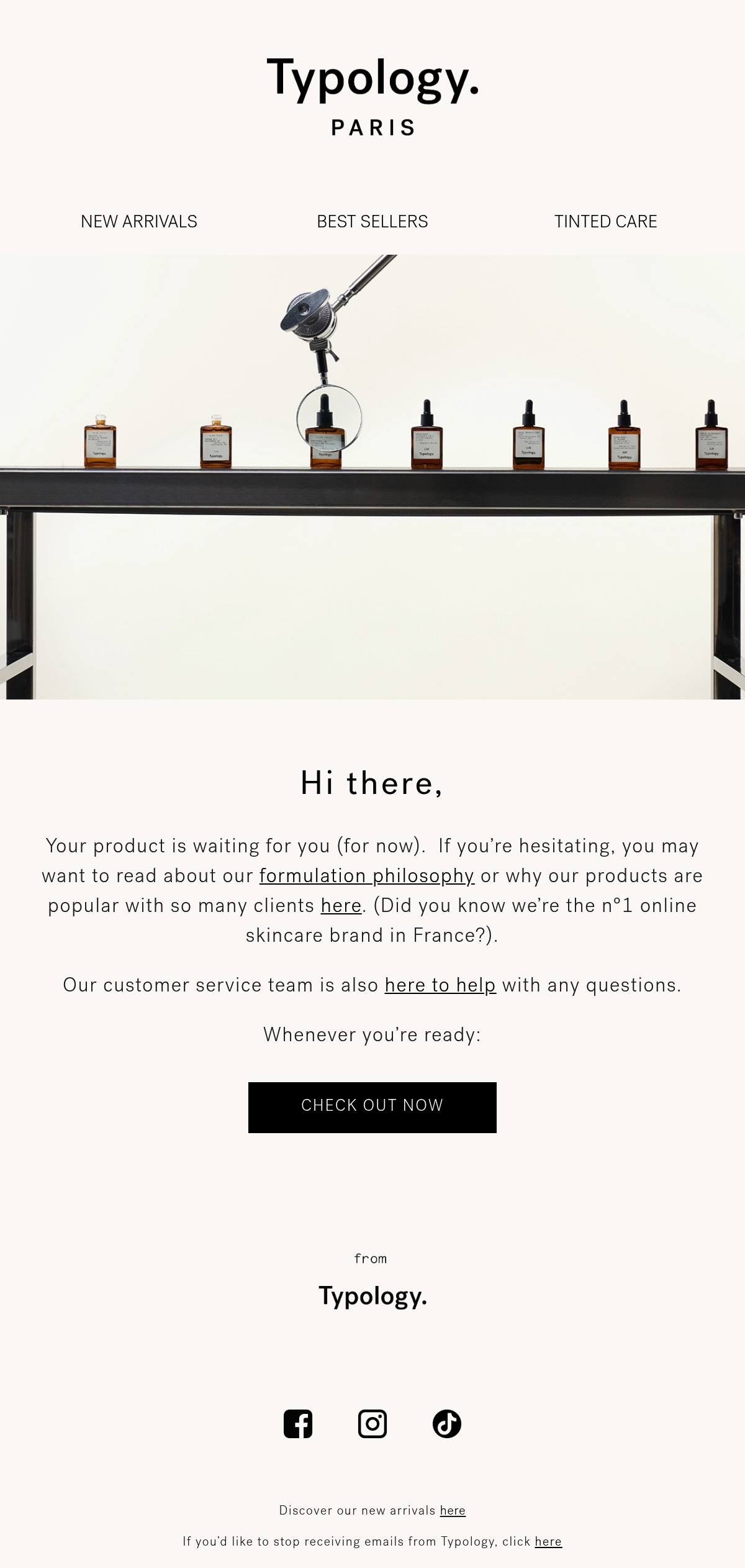 Email Inspiration from Typology Paris - Email Love