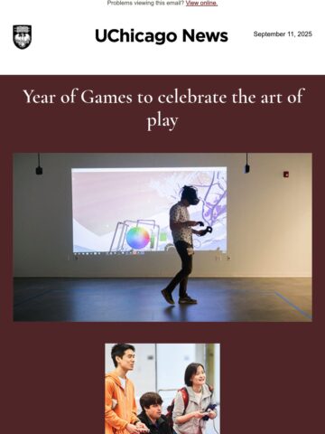 Email Inspiration from UChicago News - Email Love