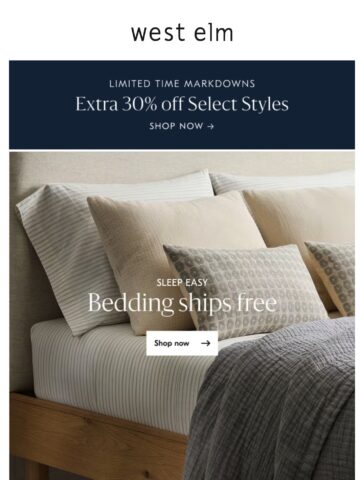 Email Inspiration from West Elm - Email Love