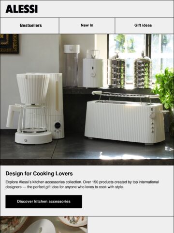 Email Inspiration from Alessi - Email Love