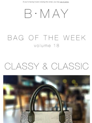 Email Inspiration from B.MAY Bags - Email Love