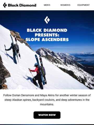 Email Inspiration from Black Diamond - Email Love