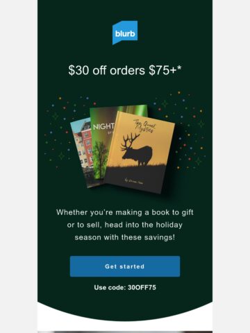 Email Inspiration from Blurb - Email Love