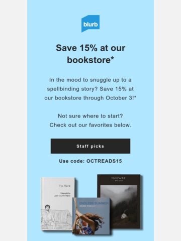 Email Inspiration from Blurb - Email Love