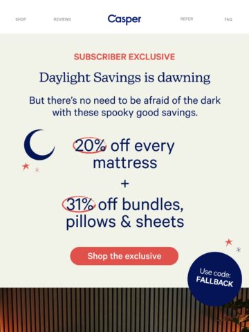 Email Inspiration from Casper - Email Love