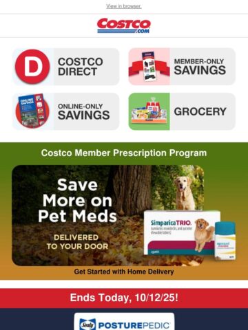 Costco Wholesale Emails and Newsletters