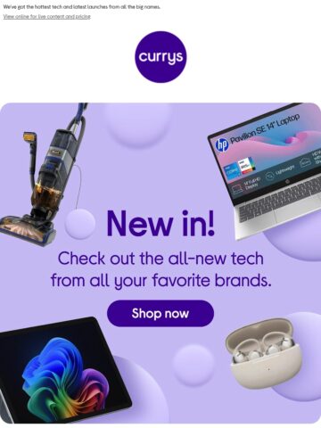 Email Inspiration from Currys - Email Love