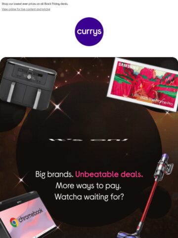 Email Inspiration from Currys - Email Love