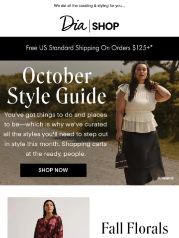 Email Inspiration from Dia Shop - Email Love