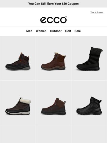 Email Inspiration from ECCO - Email Love