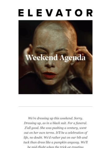 Email Inspiration from ELEVATOR - Email Love