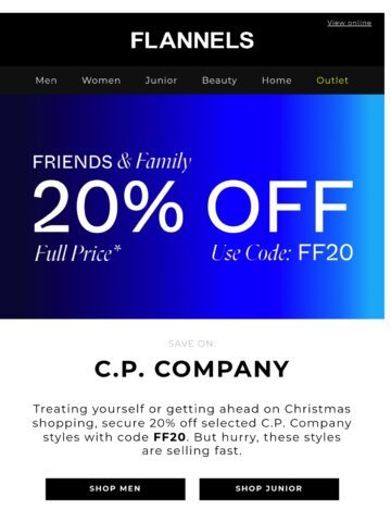 Email Inspiration from FLANNELS - Email Love