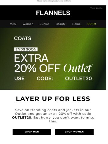 Email Inspiration from FLANNELS - Email Love