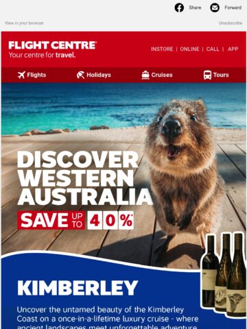 Email Inspiration from Flight Centre - Email Love