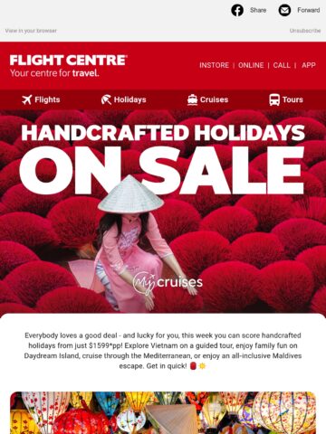 Email Inspiration from Flight Centre - Email Love