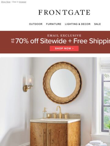 Email Inspiration from Frontgate - Email Love
