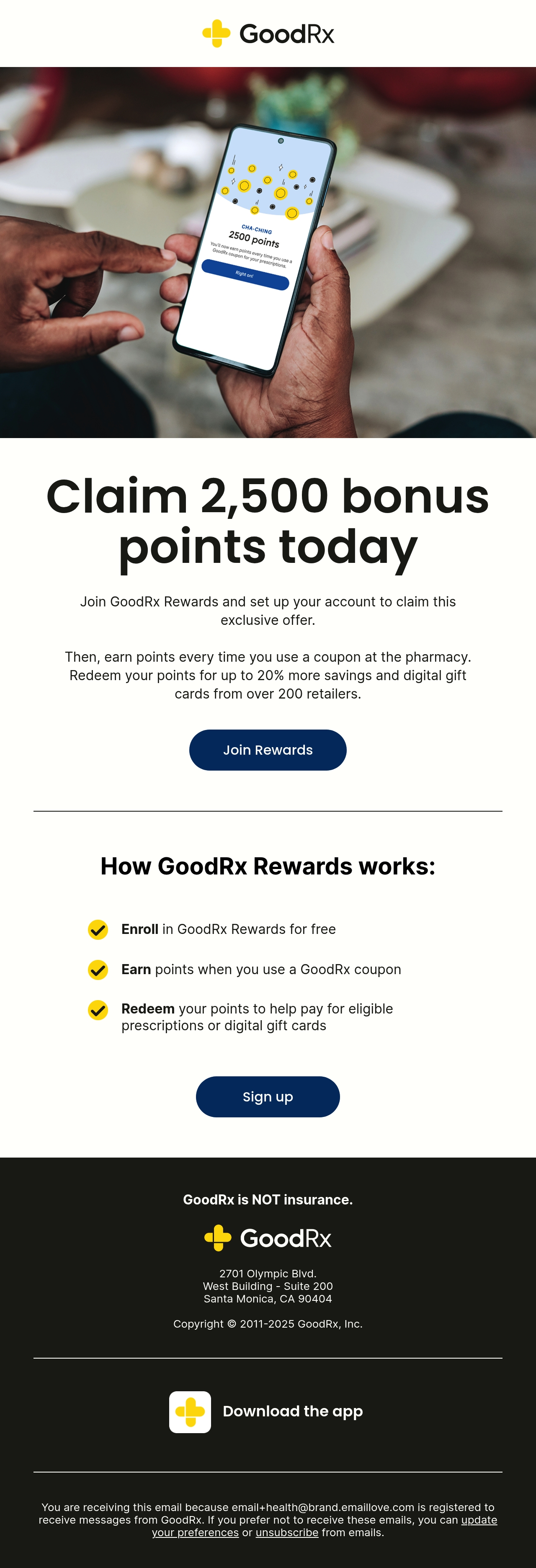 Email Inspiration from GoodRx - Email Love