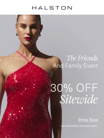 Email Inspiration from Halston - Email Love