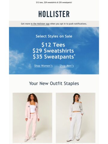 Email Inspiration from Hollister - Email Love