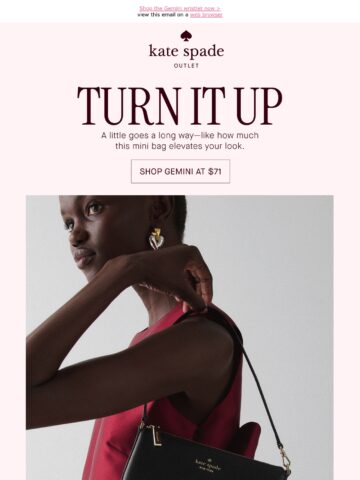 Email Inspiration from kate spade Outlet - Email Love