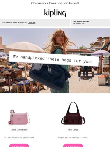 Email Inspiration from Kipling - Email Love