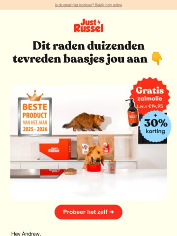 Email Inspiration from Louis van Just Russel - Email Love
