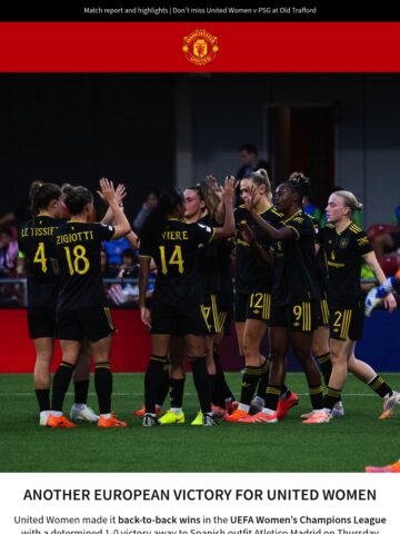 Email Inspiration from Manchester United - Email Love