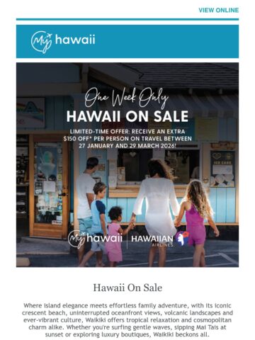 Email Inspiration from My Hawaii - Email Love