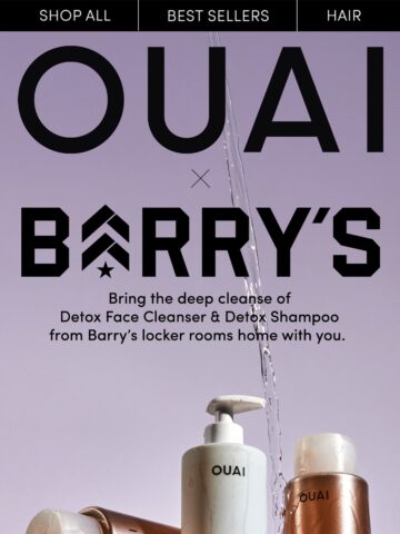 Email Inspiration from OUAI - Email Love