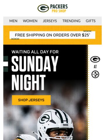 Email Inspiration from Packers Pro Shop - Email Love