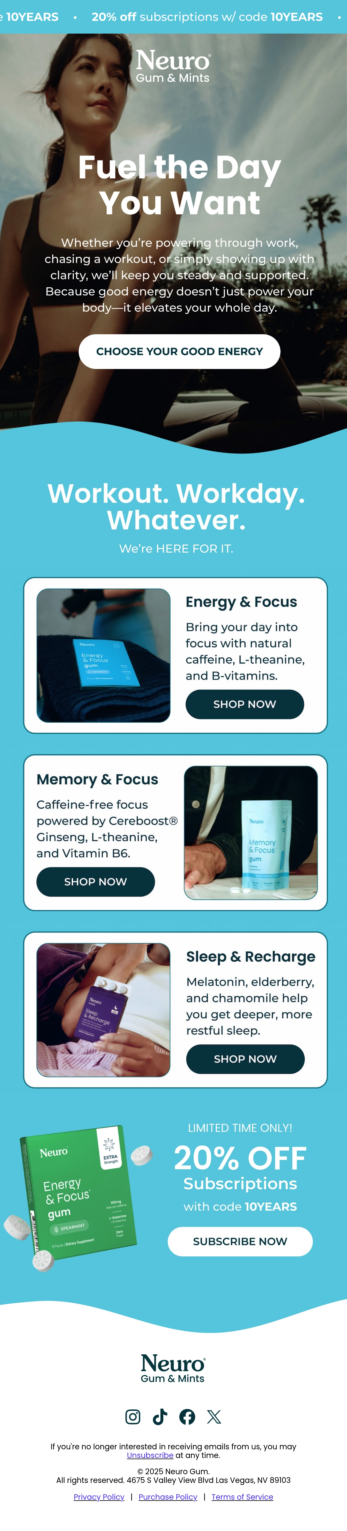 Email Inspiration from Team Neuro - Email Love