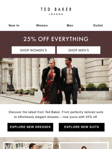 Email Inspiration from Ted Baker - Email Love