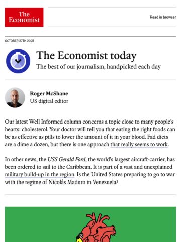 Email Inspiration from The Economist today - Email Love
