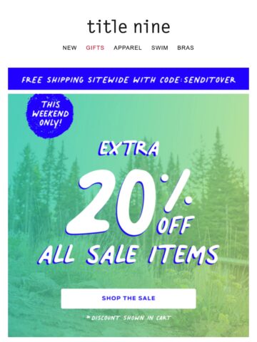 Email Inspiration from Title Nine - Email Love