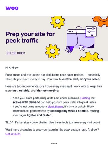 Email Inspiration from Travis at Woo - Email Love