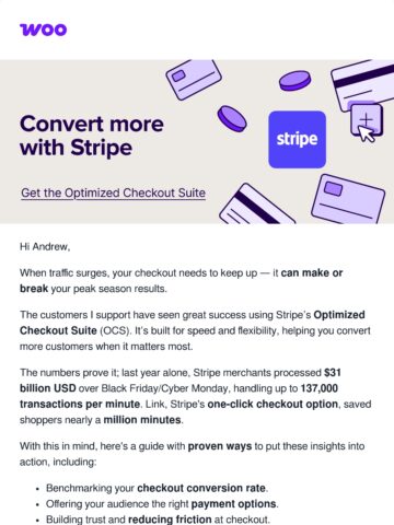 Email Inspiration from Travis at Woo - Email Love