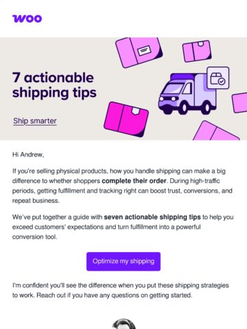 Email Inspiration from Travis at Woo - Email Love
