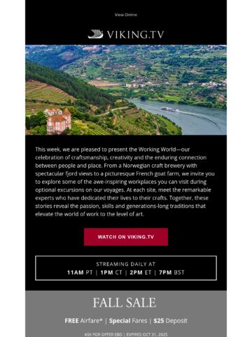 Email Inspiration from Viking - Email Love