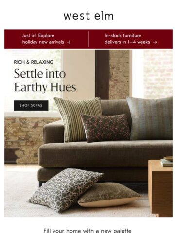 Email Inspiration from West Elm - Email Love