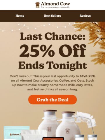 Email Inspiration from Almond Cow - Email Love