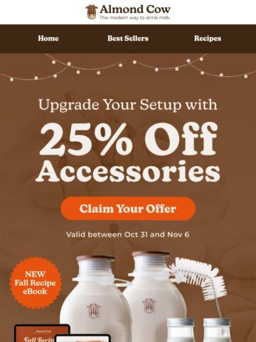 Email Inspiration from Almond Cow - Email Love